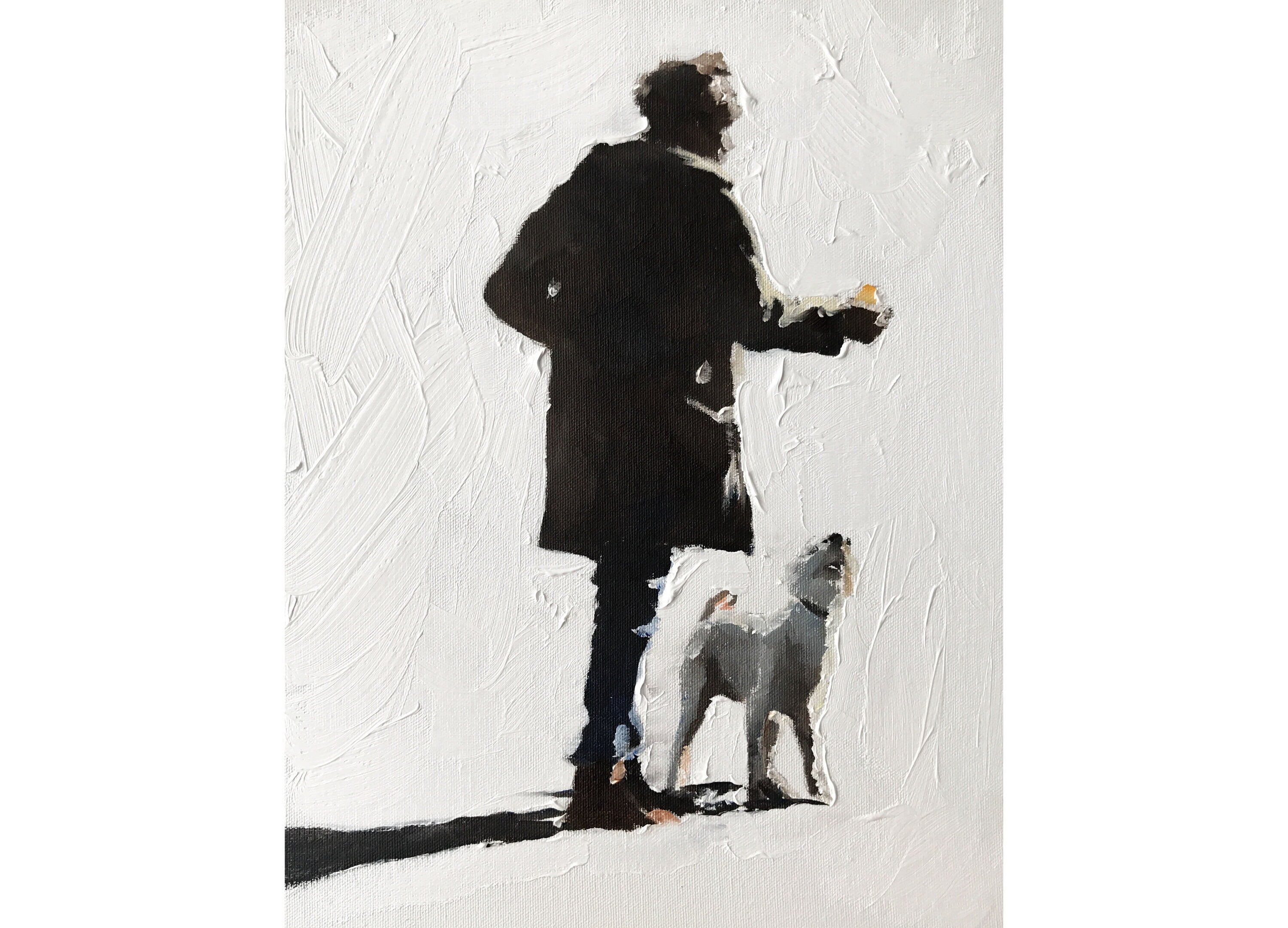 Woman and Dog Painting, Prints, Posters, Originals, Commissions, Fine ...